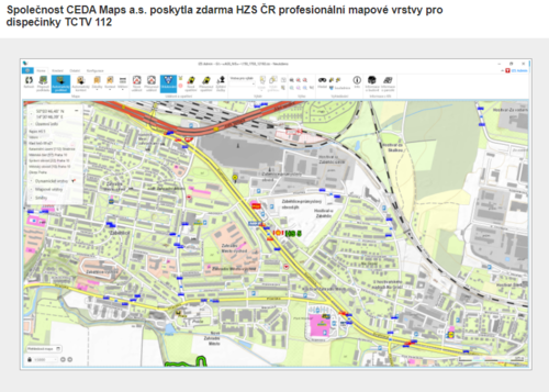 CEDA podporuje hasiče — CEDA maps